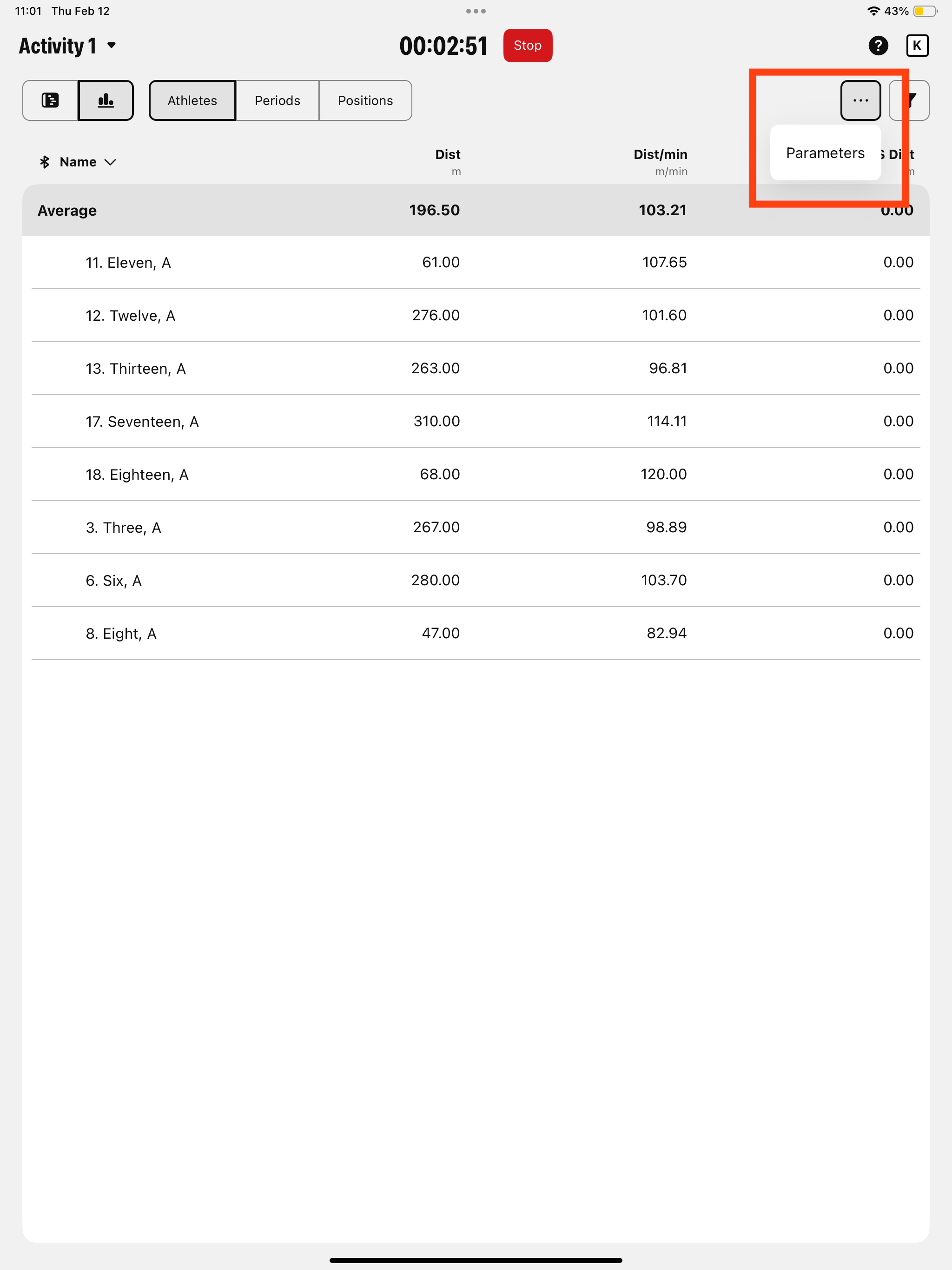 Parameter Selection During Bluetooth Activities - VECTOR 7 – Catapult ...