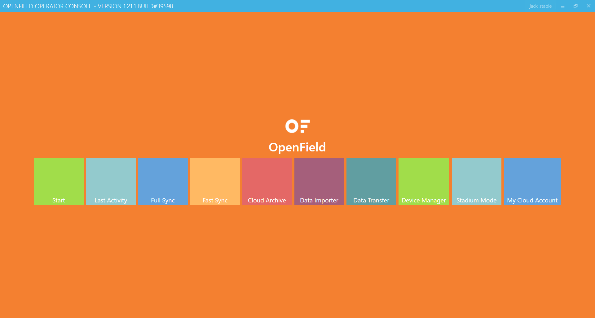 OpenField Console Tile Screen – Catapult Support