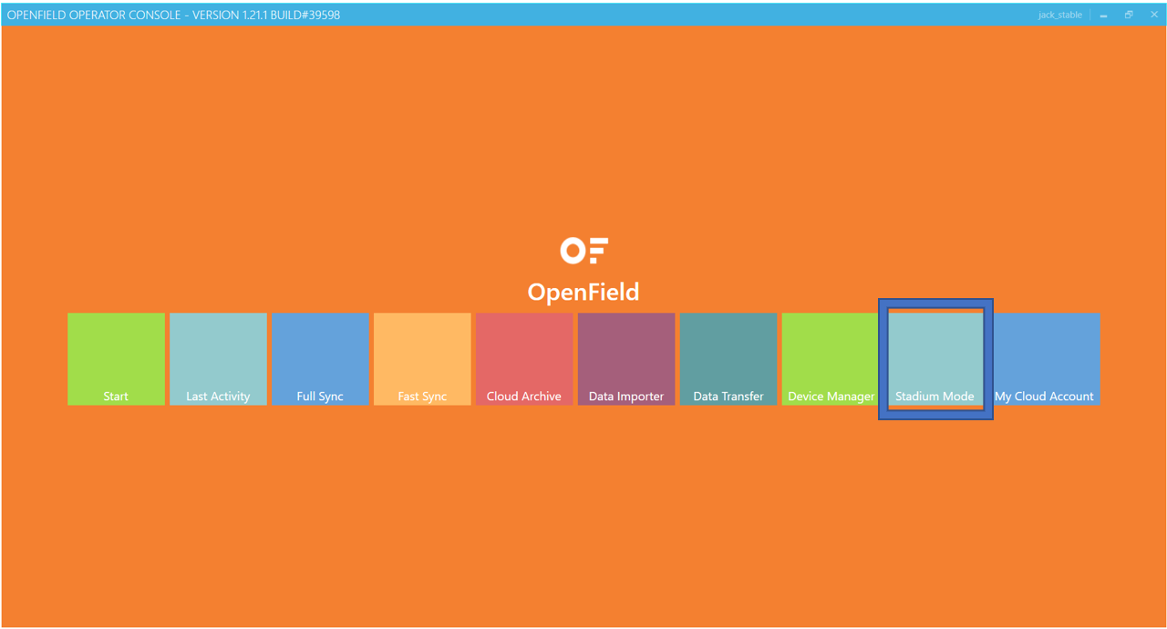 Stadium Mode (ClearSky) – Catapult Support