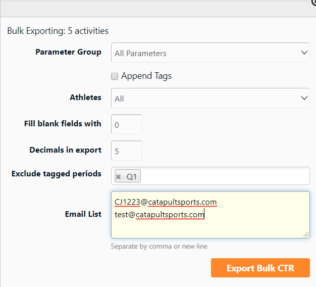 How to Bulk Export CTRs for multiple Activities – Catapult Support