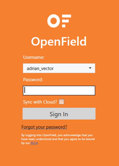 Unable to Log Into the OpenField Cloud – Catapult Support