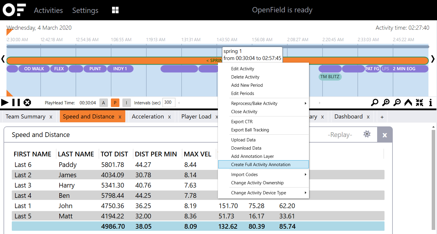 How to Create Full Activity Annotation – Catapult Support