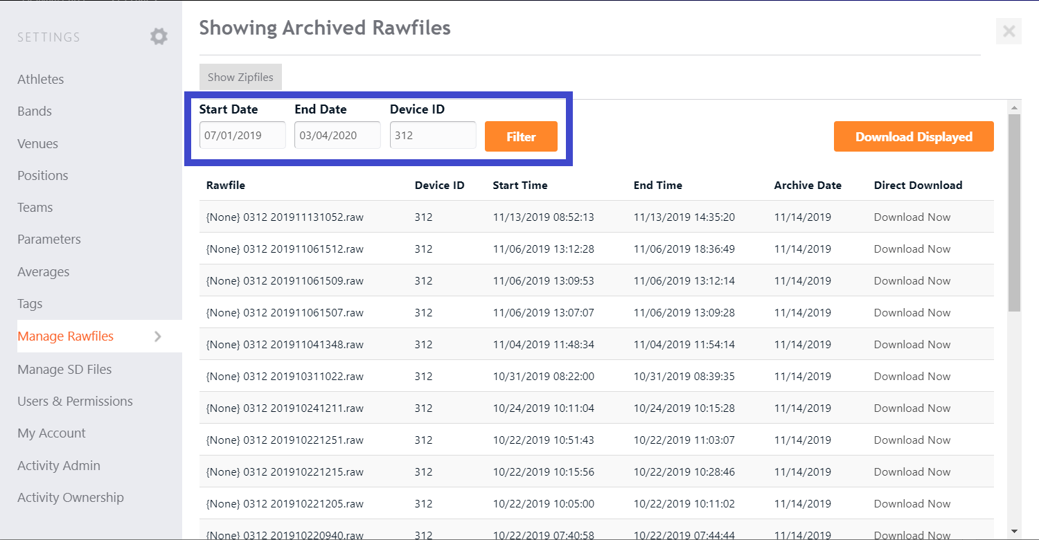 Downloading and Editing Remote Athlete Data on OpenField Console – Catapult Support