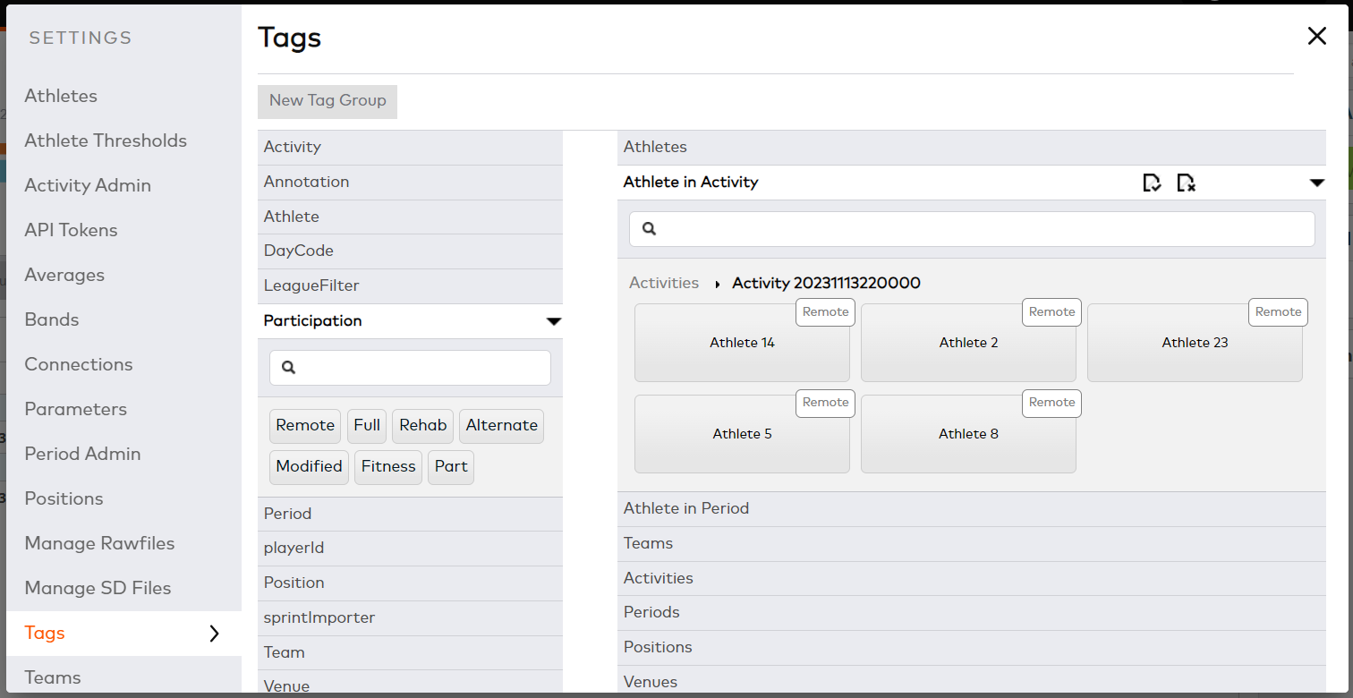 Reporting on Data Uploaded from the Athlete App - OpenField Cloud ...